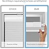 Amazon.com: Boolegon No Drill Blinds for Windows Blackout Cellular ...