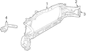 Mopar 68050996AE PANEL RADIATOR CLOSURE, Moldings - Amazon Canada