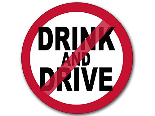 Amazon.com - Round No Sign Drink and Drive Sticker (Don't Driver Drunk ...