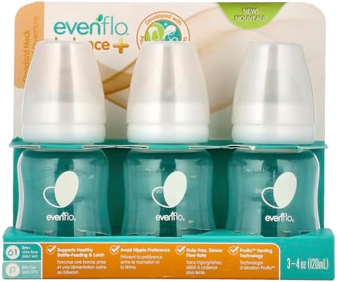 Amazon.com : Evenflo Feeding Balance+ Bottles, Standard, 0+ Months ...