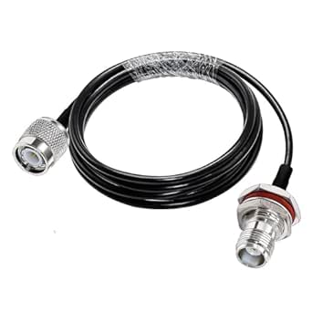 NETBOON Ultra Low Loss HLF 200 Cable with TNC Male to TNC Female Jack Coaxial Connector-5 Meter ...