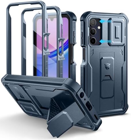 Dexnor for Samsung Galaxy A15 Case with Built-in Slide Camera Cover ...