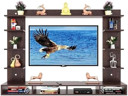 DAS Stark Wall Mount Engineered Wood TV Entertainment Unit/Tv Rack Set ...