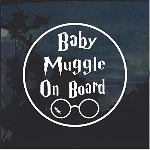 ISEE 360® Muggle Baby On Board with Shades Sporty Trending Car Stickers ...