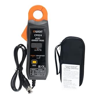 OWON CP024 AC/DC Current Clamp Probe for Oscilloscope, Current Tester ...