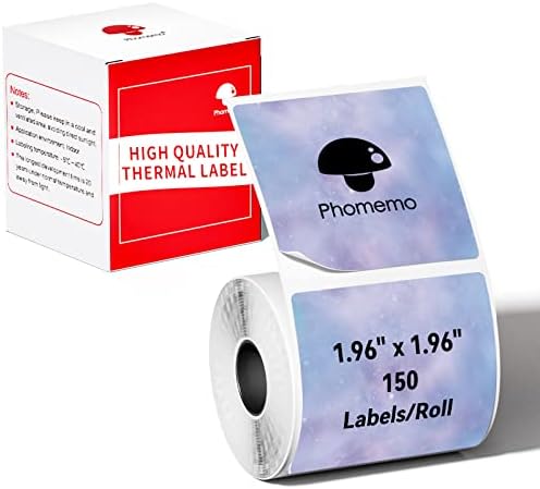 Amazon.com: Phomemo Thermal Sticker Label for M110/M110S/M120/M200/M220 ...