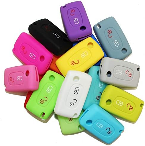 Ellenne Silicone Key Cover for Peugeot Citroen C1 C3 307 308 PEUGEOT-07 ...