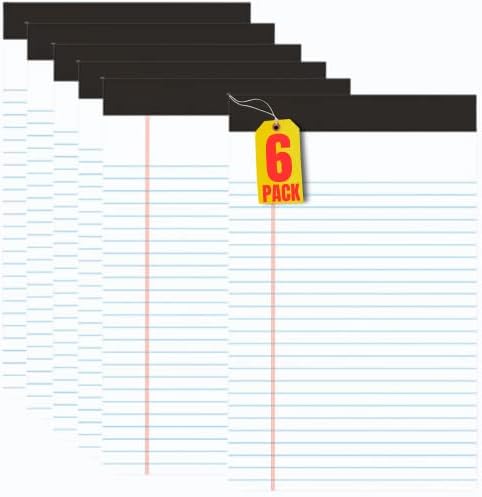 Amazon.com : 1InTheOffice Jr Legal Pads 5x8, Small Legal Notepads ...