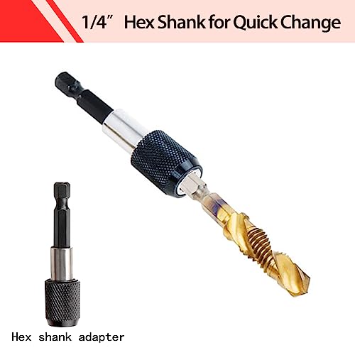 Snapklik.com : ANPTGHT Combination Drill & Tap Bit Set, 13PCS Titanium ...