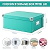 Amazon.com: 2 Pcs Checks Storage Box with Lid Document Boxes Banker ...