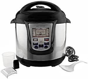 CooksEssentials 8 quart Digital Stainless Steel Pressure Cooker ...