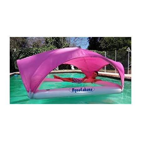 Amazon.com: AquaCabana Pool Float with Canopy- World's Only All Day/All ...