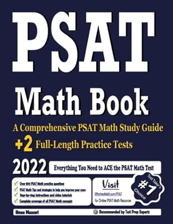 PSAT Math Book: A Comprehensive PSAT Math Study Guide | Amazon.com.br