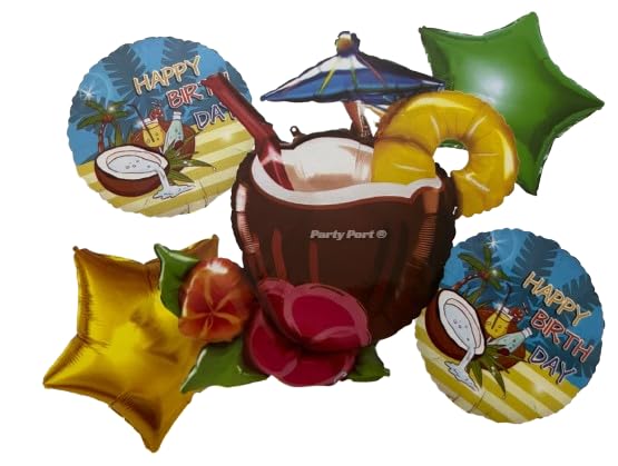 Party Port 30" Coconut Pina Colada Summer Cool Off Drink Balloon 30 ...