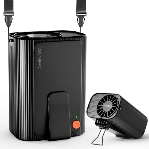 Amazon.com: Cooling Waist Fan w/Steel Clip and Silicone Sleeve, Under ...