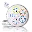 SBF Round 4 Socket Extension Board with 2 USB Ports, Power Switch and ...