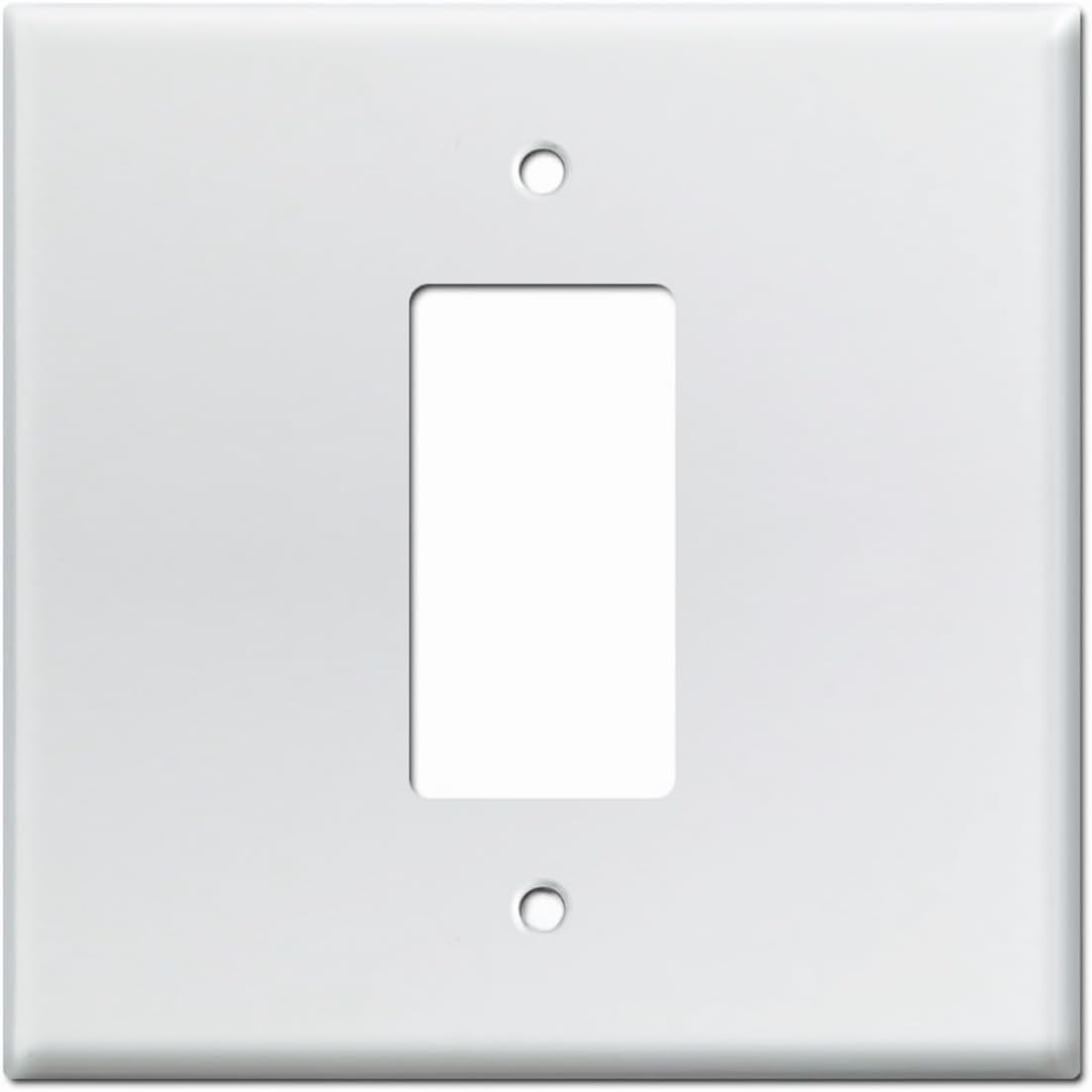 Over Sized Jumbo Smooth White 2 Gang Wall Plate - 1 Duplex Electrical ...