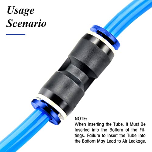Snapklik.com : Straight Push To Connect Fitting,8mm Tube OD Quick ...