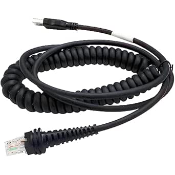 SOTESIN Barcode Scanner 𝐂𝐨𝐢𝐥𝐞𝐝 𝐔𝐒𝐁 𝐂𝐚𝐛𝐥𝐞 USB to RJ45 Cable CBL-500-300 ...