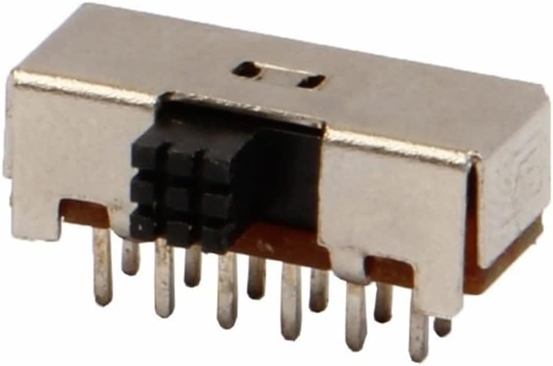 Amazon.co.jp: ロッカースイッチ 10PCS SK-42D01 4P2T4ポールダブルスローハンドル高さ6mmスライドスイッチサイドインサート12ピン (Color : G6 ...