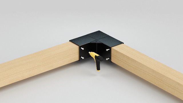 4x4 Pergola Brackets APRILSOUL 4x4 Pergola Kit With Corner Brackets ...