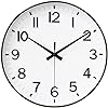 Amazon.com: HZDHCLH White Analog Wall Clocks Battery Operated,12 inch ...