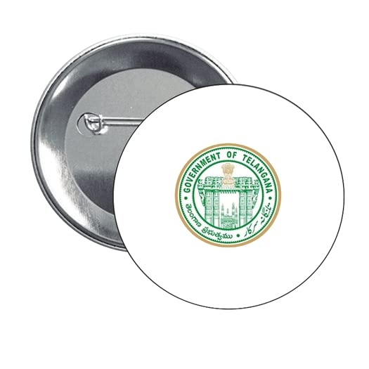Buy BUTTON. EMBLEM OF TELANGANA INDIAN STATE S INDIA Online at ...