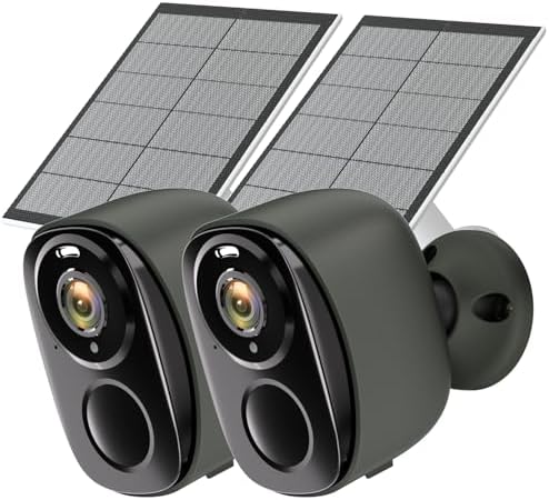 Amazon.com : FOAOOD Security Cameras Wireless Outdoor with Solar Panel ...