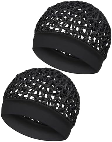 Amazon.com: 2 Pieces Comfortable Elastic Knit Hair Net for Sleeping ...