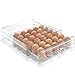 Amazon.com: HANSGO Egg Container for Refrigerator, Stackable Egg Tray ...