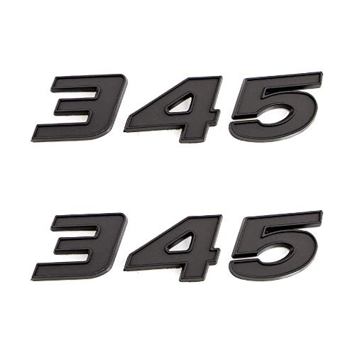 Snapklik.com : 2Pcs 345 Emblems 3D Nameplate Premium Car Badge Decal ...