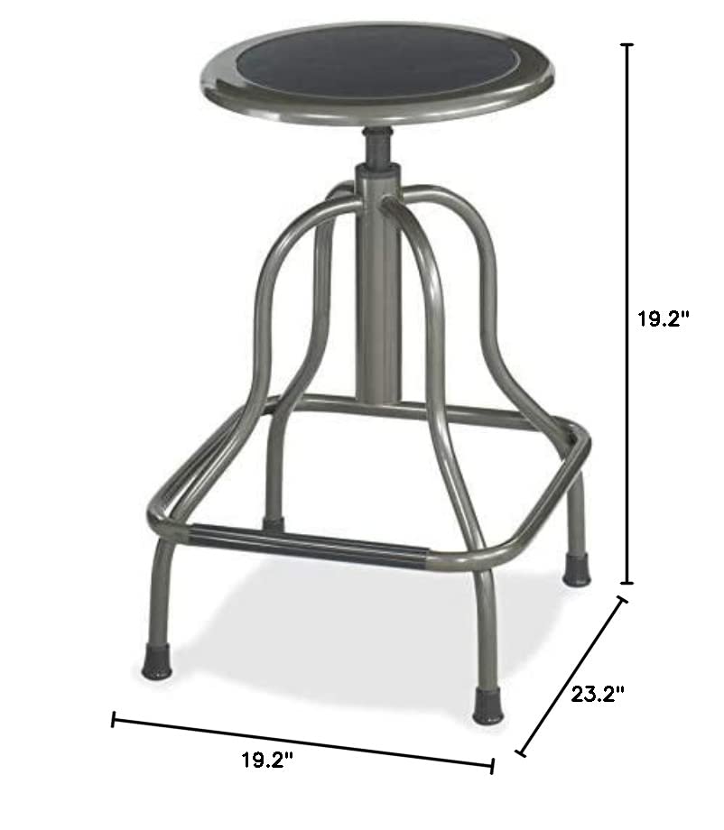 Safco Products Diesel Extended-Height Stool 6665, Industrial Style ...