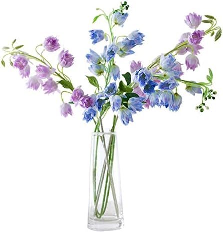 Amazon.com: 3Pcs Artificial Bluebell Silk Flower Outdoors Fake Plants ...