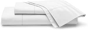 Amazon.com: Chaps Home Damask Stripe Sheet Set (Queen, White) : Home ...