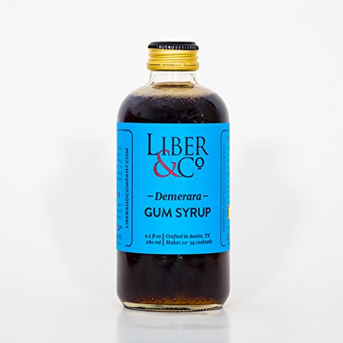 Liber & Co. Demerara Gum Syrup (9.5 oz.) Simple Syrup Made with ...