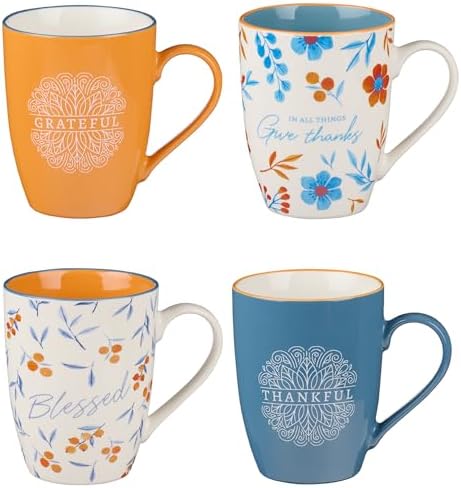 Amazon.com: Christian Art Gifts Ceramic Coffee or Tea Mug Set for Women ...