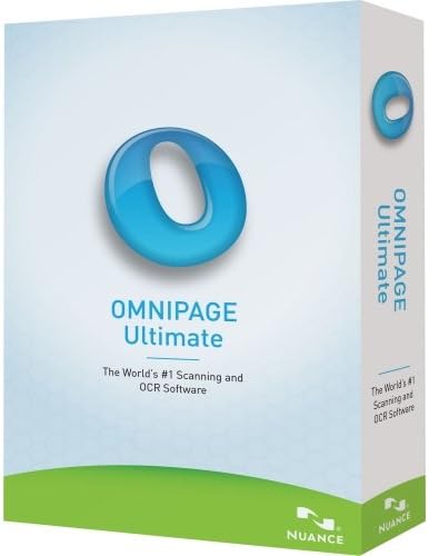 Amazon.com: Nuance Communications, Inc - Nuance Omnipage Ultimate - Complete Product - 1 User ...