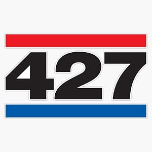 Amazon.com - Vintage 427 Cobra Emblem - Small Window Bumper Sticker ...