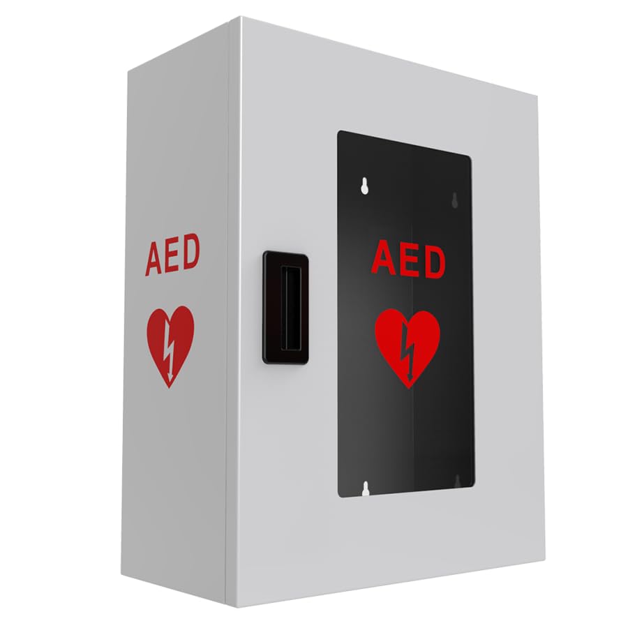 ISOP AED Defibrillator Storage Cabinet | Wall Mounted First Aid Box ...
