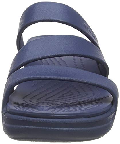 Buy Crocs Women's Monterey Strappy Wedge W Navy Sandal-10 Kids UK ...