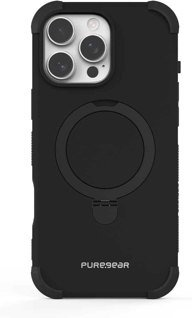 Amazon.com: PureGear DualTek KIK - Magnetic Phone Grip Case for iPhone ...