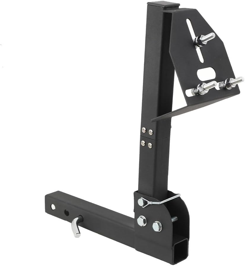 Amazon.com: SUDEG Trailer Hitch Spare Tire Carrier,Foldable Trailer ...