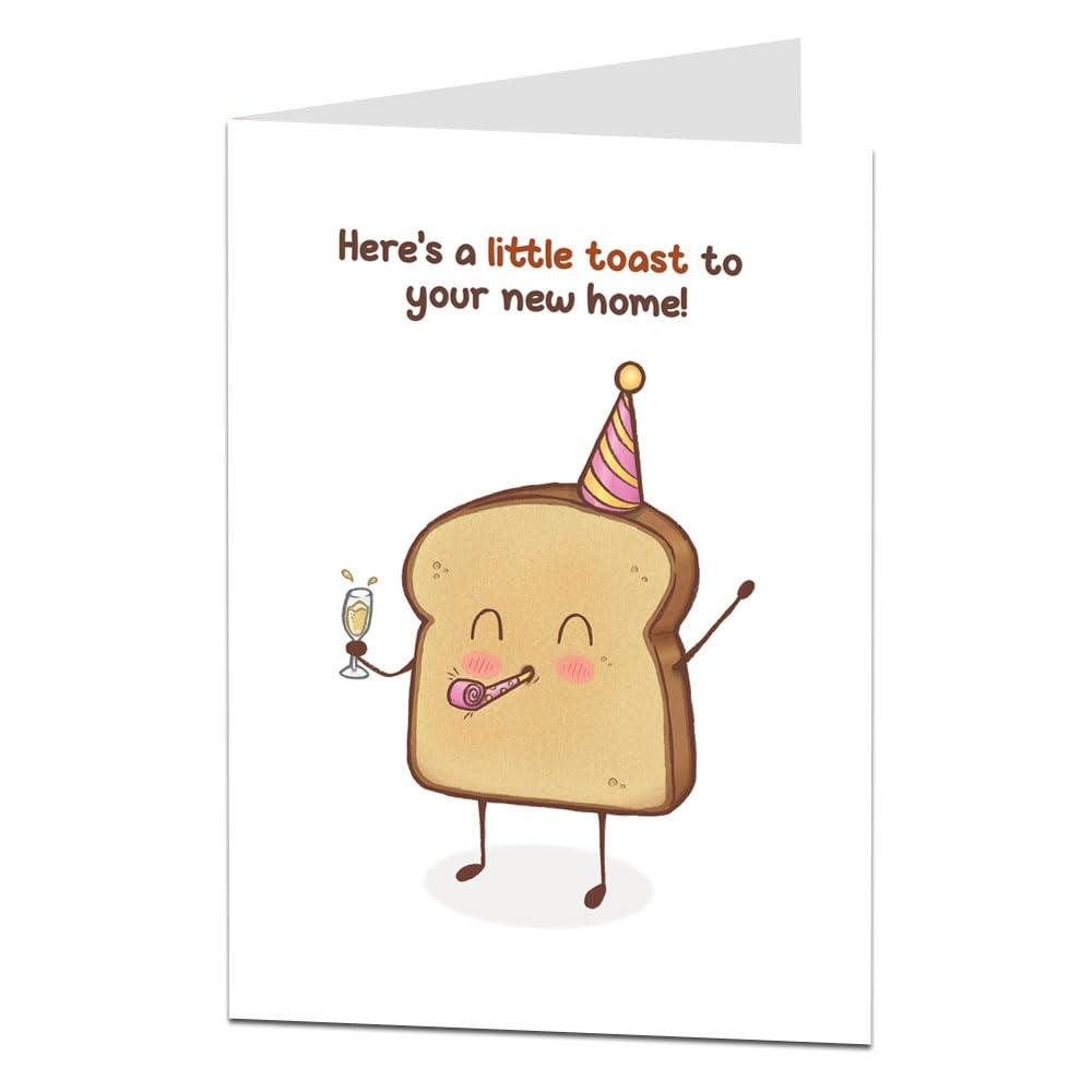 LimaLima Funny New House Housewarming Card Here's A Toast To Your New ...