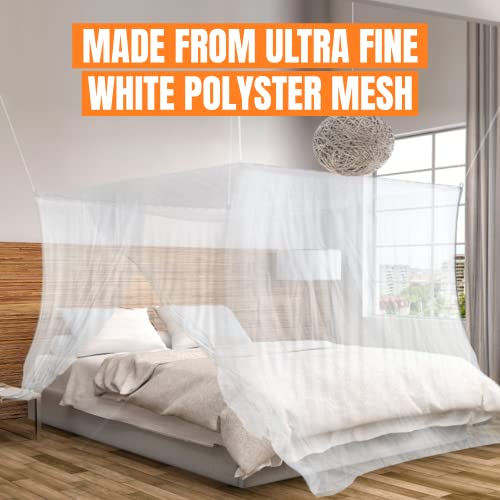 MEKKAPRO Ultra Large Mosquito Net with Carry Bag, Bug Netting with 2 ...