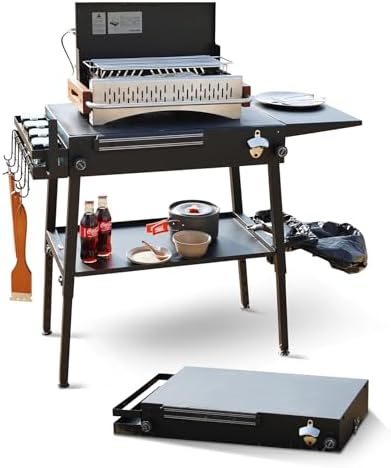 Amazon.com: AOKEMAi Outdoor Grill Table Blackstone Griddle Stand 17 ...