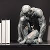 Amazon.com: Guichifun Starting Position Man Statue Home décor - Resin ...