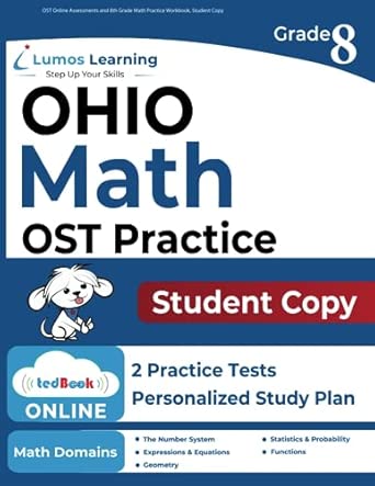 OST Online Assessments and 8th Grade Math Practice Workbook, Student ...
