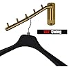 Amazon.com: JQK Folding Clothes Hanger Rack, Stainless Steel Swing Arm ...