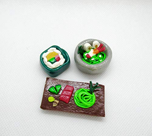 Amazon.com: Handmade Miniature Sushi Set. Food Miniatures. : Handmade ...