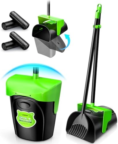 Amazon.com : LONDU Odor Blocking Pooper Scooper Large Swivel Bin & Rake ...